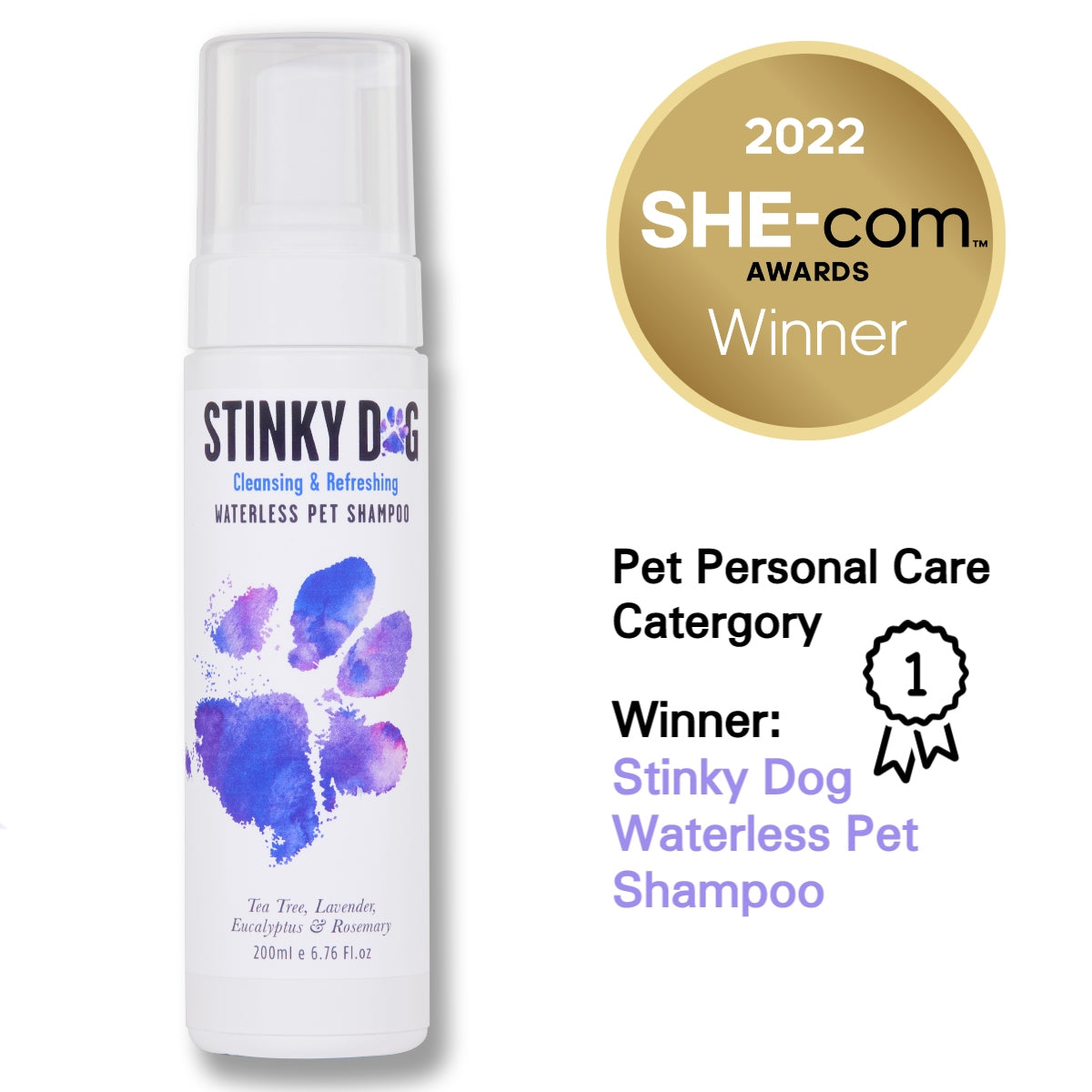 Cleansing & Refreshing - WATERLESS Pet Shampoo | 200mL – Stinky Dog ...